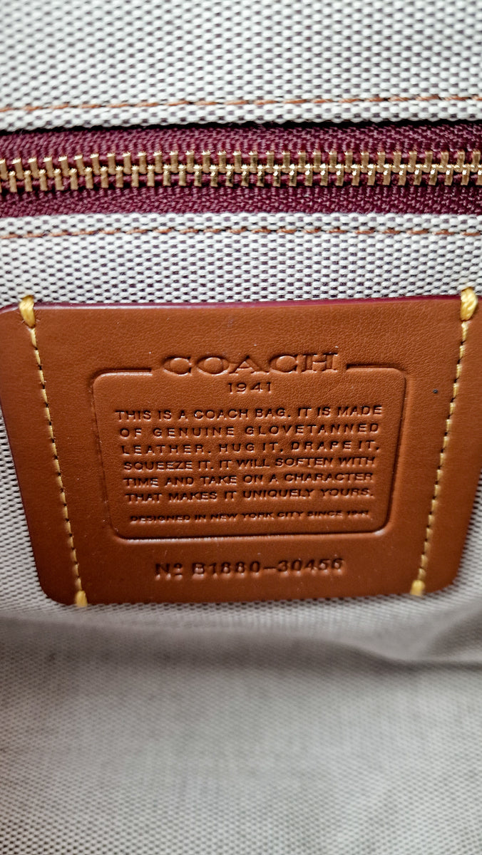 Coach 1941 Rogue 25 in Midnight Navy Blue with Border Rivets and Tea R ...